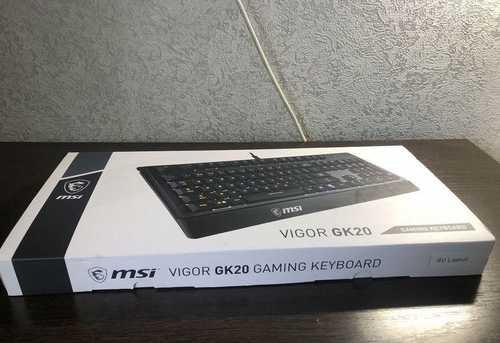 Клавиатура игровая MSI Vigor GK20