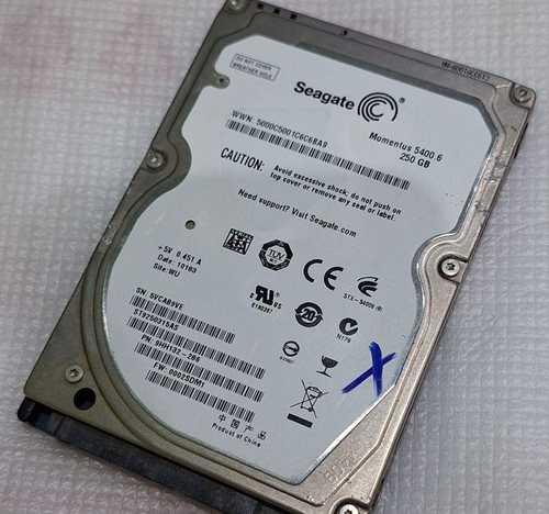 Seagate 2.5 250gb неисправный