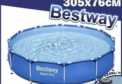 Каркасный бассейн bestway 56679 305x76