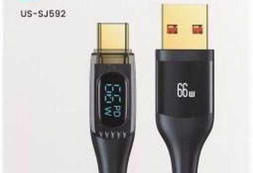 USB Кабель Type-C usams с индикацией тока и напряж