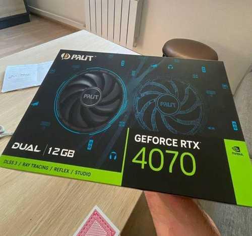 Видеокарта Palit GeForce RTX 4070 dual 12G