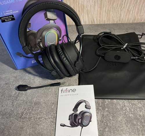 Наушники Fifine Gaming Headsets ANC black