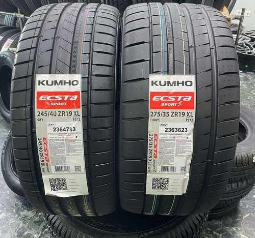 Kumho Ecsta Sport S PS72 245/40 R19 и 275/35 R19 98Y