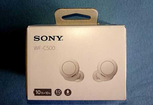Беспроводные наушники Sony wf-c500 с микрофоном
