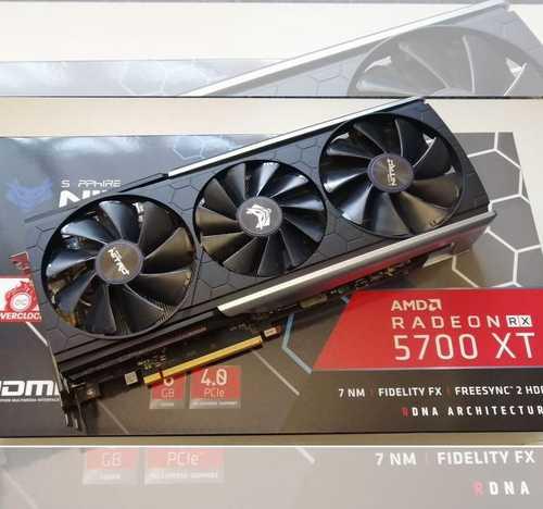 Видеокарта Sapphire AMD Radeon RX 5700XT nitro  8г