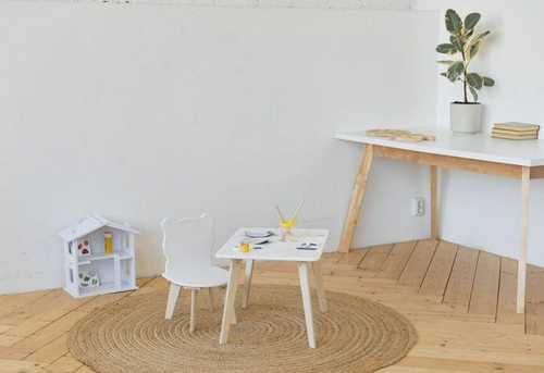 Детский растущий стул + стол Комплект