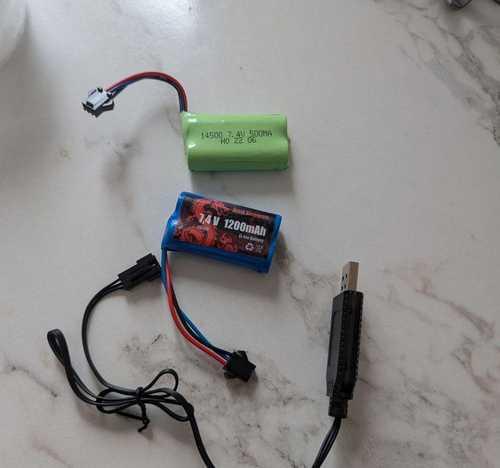 Аккумулятор li-ion 7.4v 1200mah