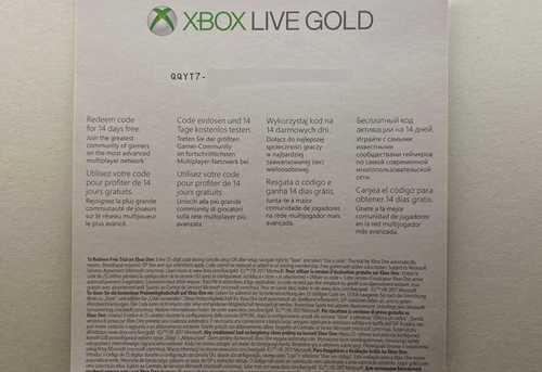 Xbox live Gold 14 дней