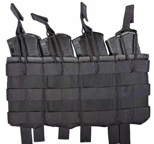 Сумка акм 4 molle без клапана ссо черн Wzor Armor