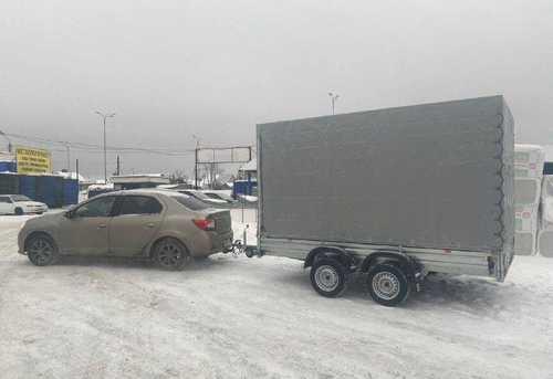 Прицеп с тентом 1,8м, опорное колесо. Фаркопы