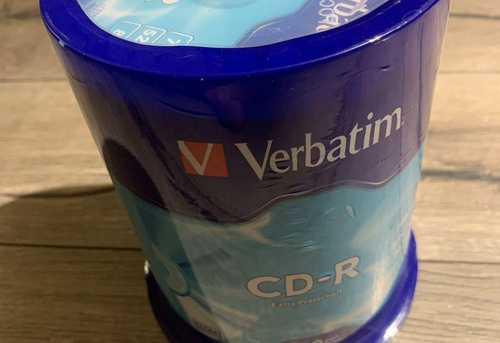 Диски CD-R 700mb Verbatim 100 штук