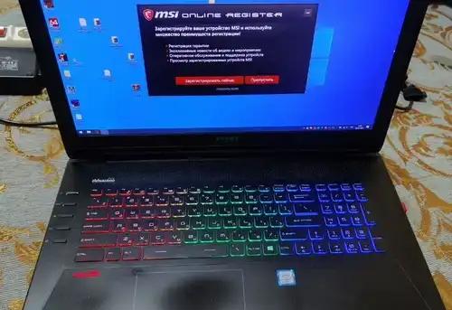 Игровой ноутбук 17.3" MSI GT72 6QD Dominator G, 128 ГБ, Core i7-6700HQ, RAM 16 ГБ, GeForce GTX 970M 4 ГБ