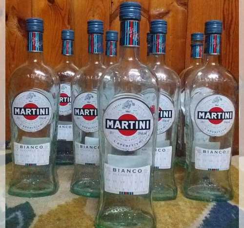 Стеклянная бутылка martini 1 л