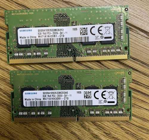 Ddr4 SO-dimm 2x8Gb samsung