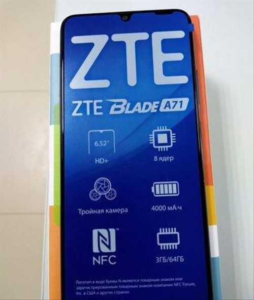 Смартфон ZTE Blade A71 Новый