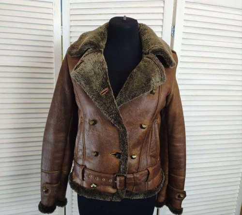 Дублёнка авиатор Iceberg винтаж 2000х xs 40 р-р ко