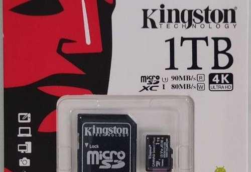 Карта памяти micro sd 1tb универсальная Kingston