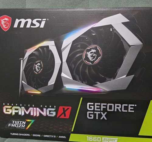 Видеокарта MSI GeForce GTX 1660 super gaming X