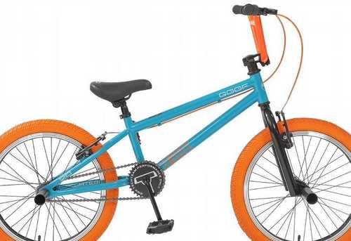 Велосипед TechTeam Goof BMX бирюзово-оранжевый