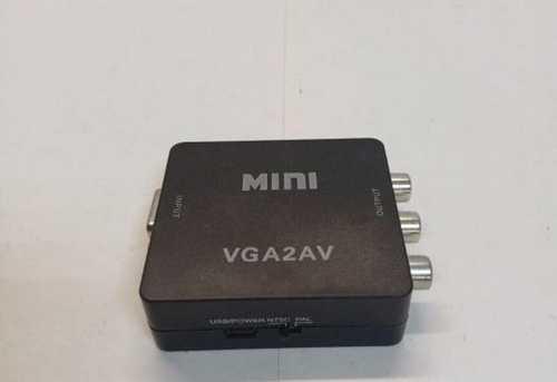 Конвертер переходник из VGA в AV VGA2AV
