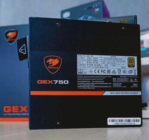 Блок питания Gougar Gex 750w 80+ Gold