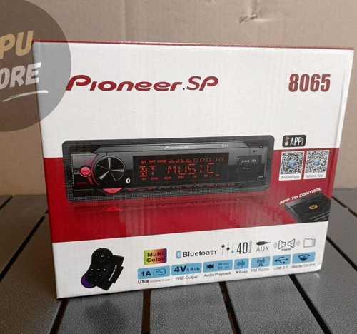 Магнитола Pioneer 1DIN 12v 60W x4 Bluetooth