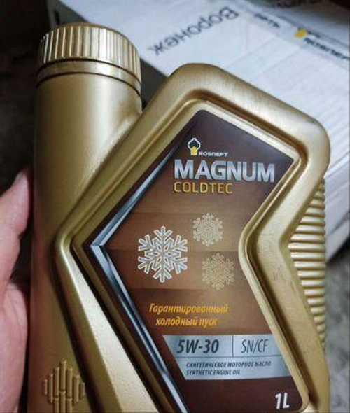 Rosneft Magnum Coldtec 5w30 синтетика масло