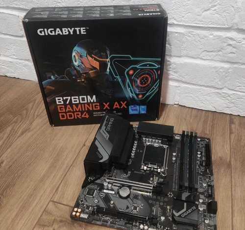 Материнская gigabyte b760m gaming x ax ddr4 rev1.3