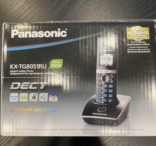 Радиотелефон panasonic KX-TG8051RUB черный