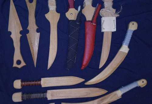 Деревянные кинжалы и другое бутафорское оружие