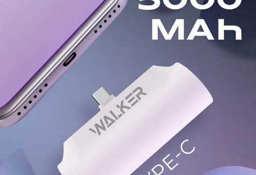 Повербанк 5000 mAh с разъемом Type C walker power