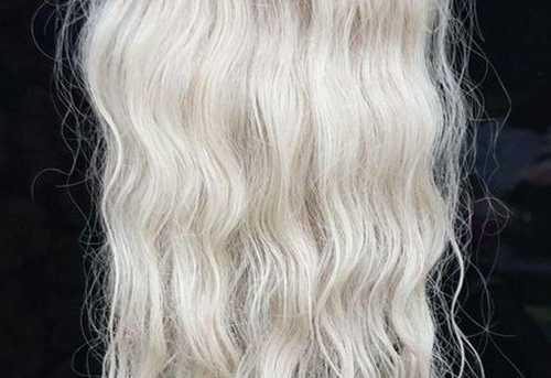 Волосы для наращивания детские блонд омбре 60 см