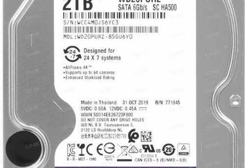 2 тб Жесткий диск WD Purple