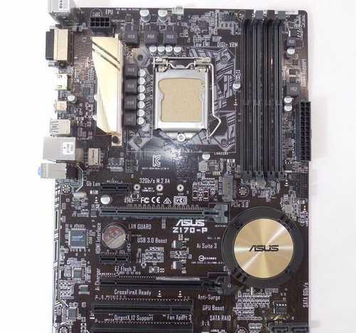 Материнская плата asus z170-p с процессором i5 740