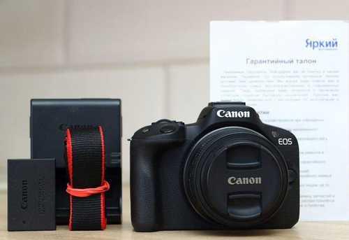 Canon EOS R50 KIT 18-45 рст на гарантии, как новый