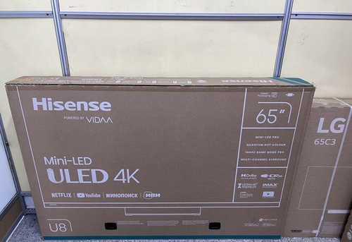 Телевизор Mini LED Hisense 65U8KQ Чек, гарантия