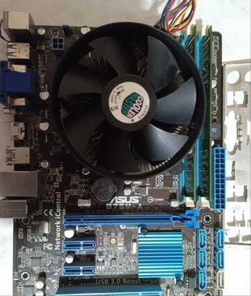 Asus b75m-A+Pentium G2140+Xynix 2x2Gb