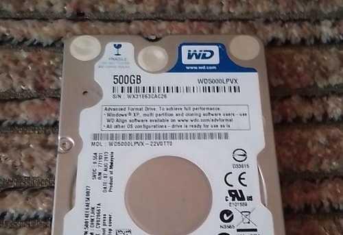 HDD wd 500 GB
