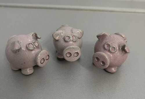 Фигурка свинки три поросенка свинка из кварца