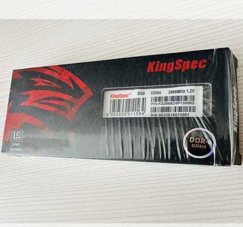 Оперативная память kingspec ddr 4 8гб 2666MHz