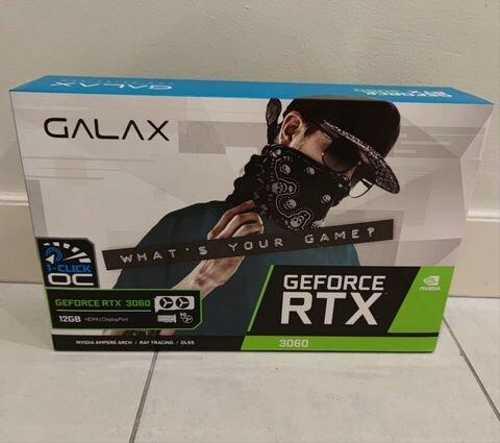 Новая Видеокарта galax RTX 3060 50 mh/s