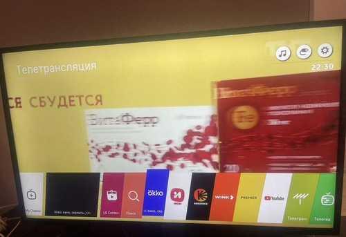 Телевизор LG 43UH610V Smart tv (2016г)