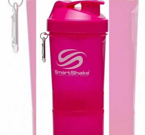 Шейкер спортивный smartshake Neon Pink