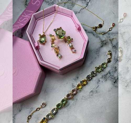 Swarovski Gema браслет,колье,кольцо,серьги новые