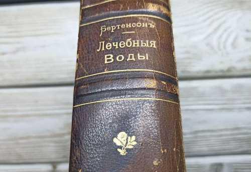 Старинная книга 1901 г. Лечебные воды и грязи