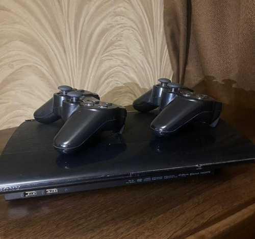 Sony playstation 3 super slim прошитая 200гб