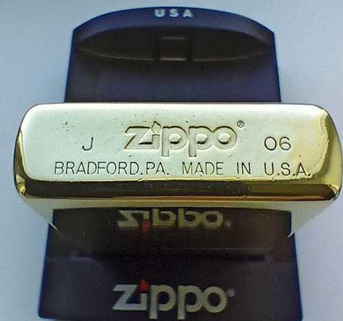 Зажигалка Zippo Solid Brass оригинал 2006г