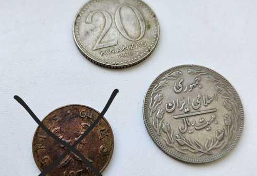Монеты Ангола, Йемен, Иран, Германия