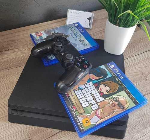 Sony PS4 Slim 500GB + Игры