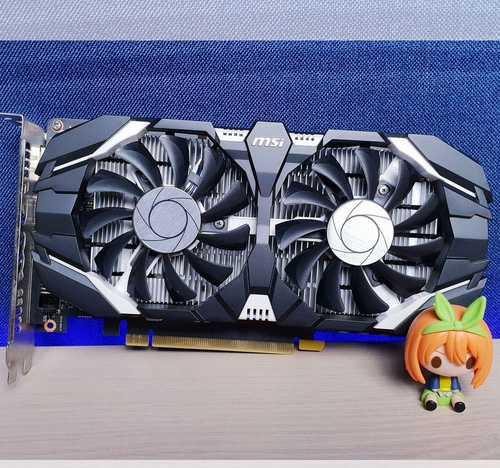 Видeокаpта MSI GeForce GTX 1050 Ti OC 4Gb